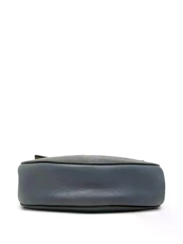 Chloé 2015 Small Bicolor Smooth And Grained Calfskin Drew Crossbody Bag - Blue