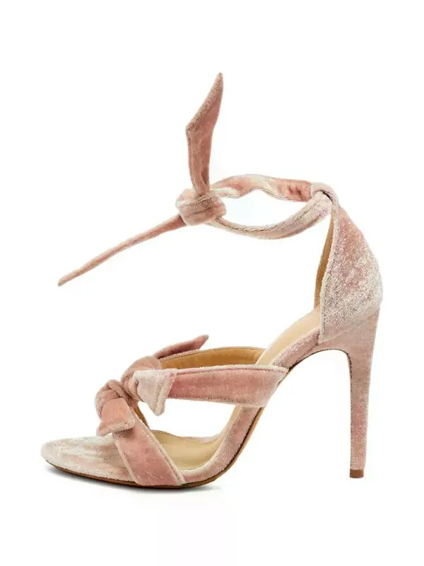 ALEXANDRE BIRMAN Lolita Bow Detail Ankle Strap Sandals - Pink