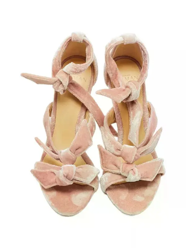 ALEXANDRE BIRMAN Lolita Bow Detail Ankle Strap Sandals - Pink