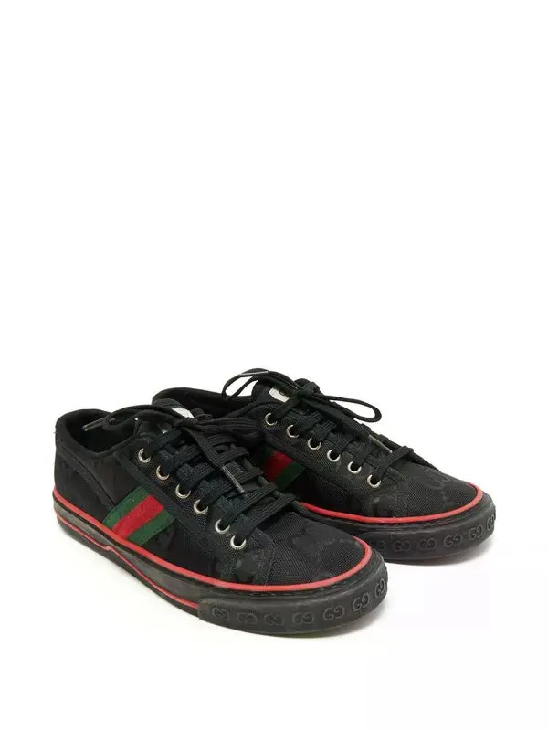 Gucci Tennis 1977 Lace-up Sneakers With Monogram Pattern