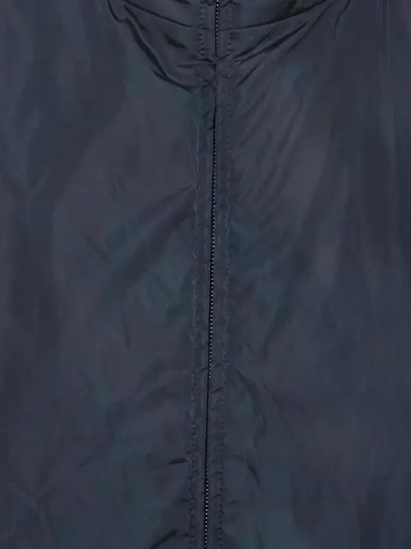 Prada High Neck Zip-up Vest - Blue