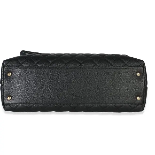 Chanel Quilted Caviar Coco Top Handle Bag