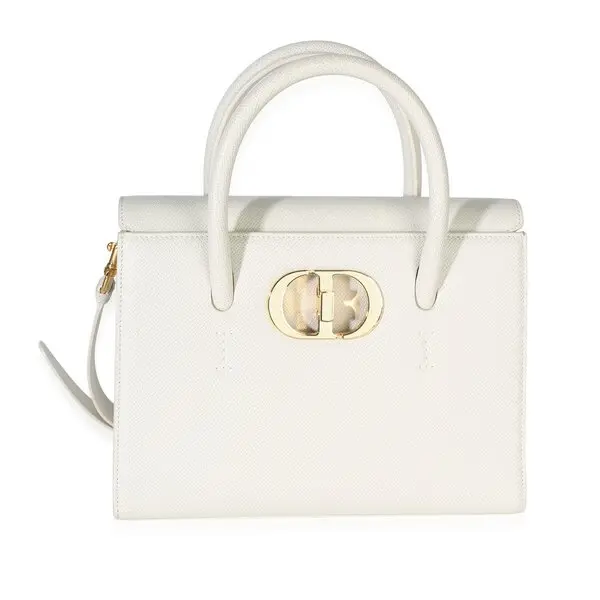Dior Calfskin St. Honore Tote - White