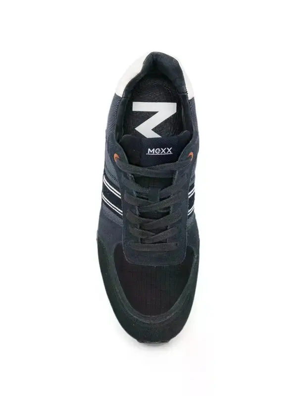 MEXX Suede-panelled Mesh-detail Sneakers