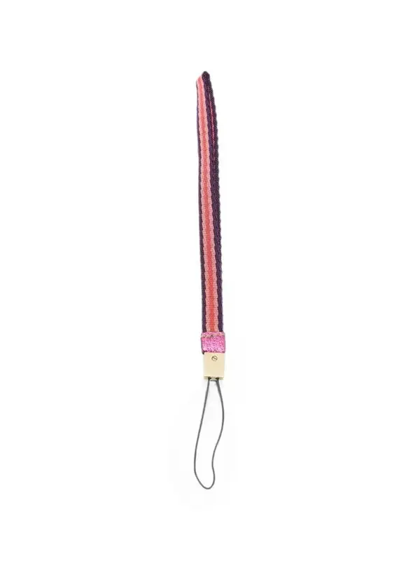 Gucci Striped Phone Strap - Pink