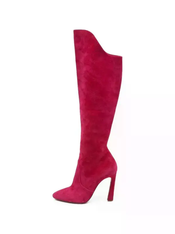 CHRISTIAN LOUBOUTIN Eleonor Pointed-toe Knee-length Boots - Pink