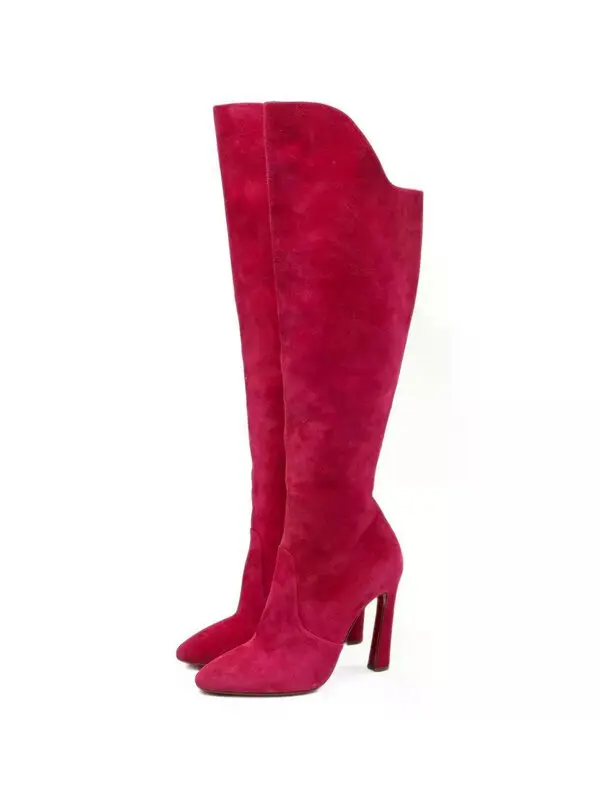 CHRISTIAN LOUBOUTIN Eleonor Pointed-toe Knee-length Boots