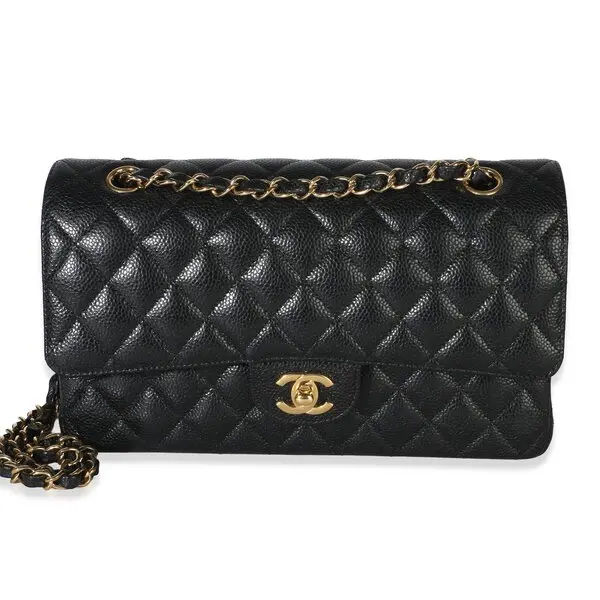 Chanel Quilted Caviar Classic Double Flap Bag