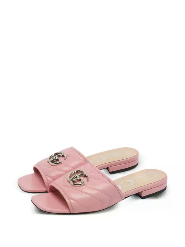 Gucci Gg Marmont Quilted Leather Sandals