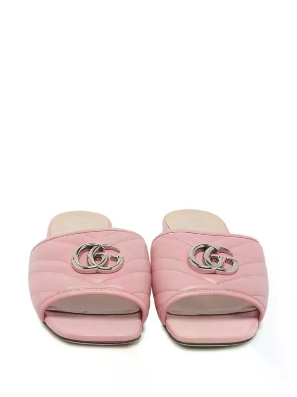 Gucci Gg Marmont Quilted Leather Sandals