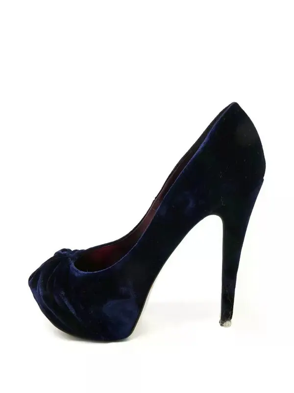GINA Jenna Platform Stiletto Pumps - Blue