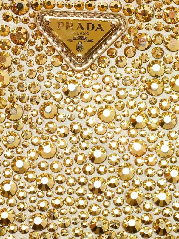 Prada Cleo Crystal-embellished Shoulder Bag