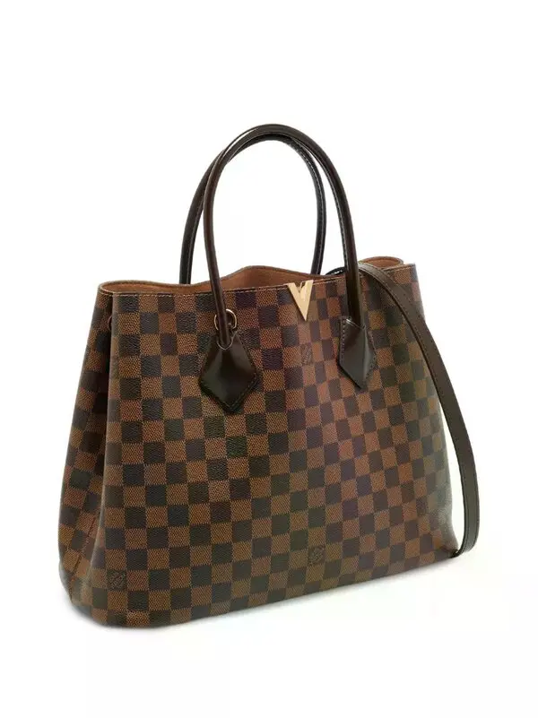 LOUIS VUITTON 2015 Kensington V Damier Ebene Handbag