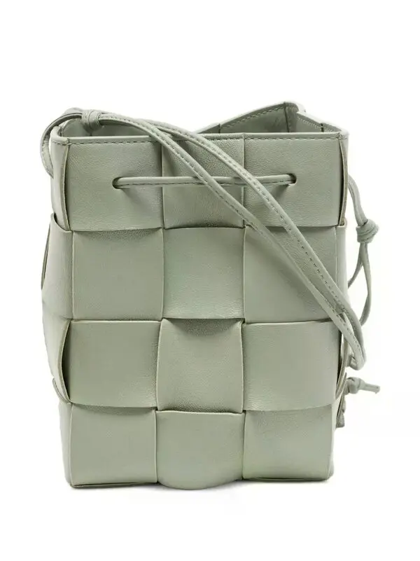 Bottega Veneta Small Cassette Bucket Bag - Green