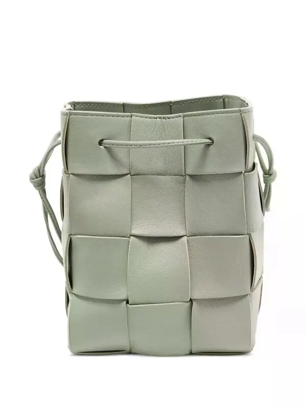 Bottega Veneta Small Cassette Bucket Bag - Green
