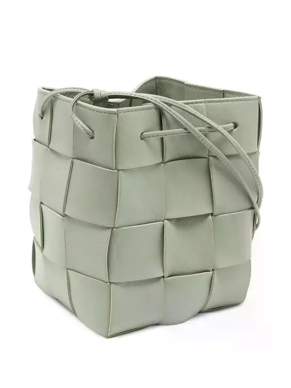 Bottega Veneta Small Cassette Bucket Bag - Green