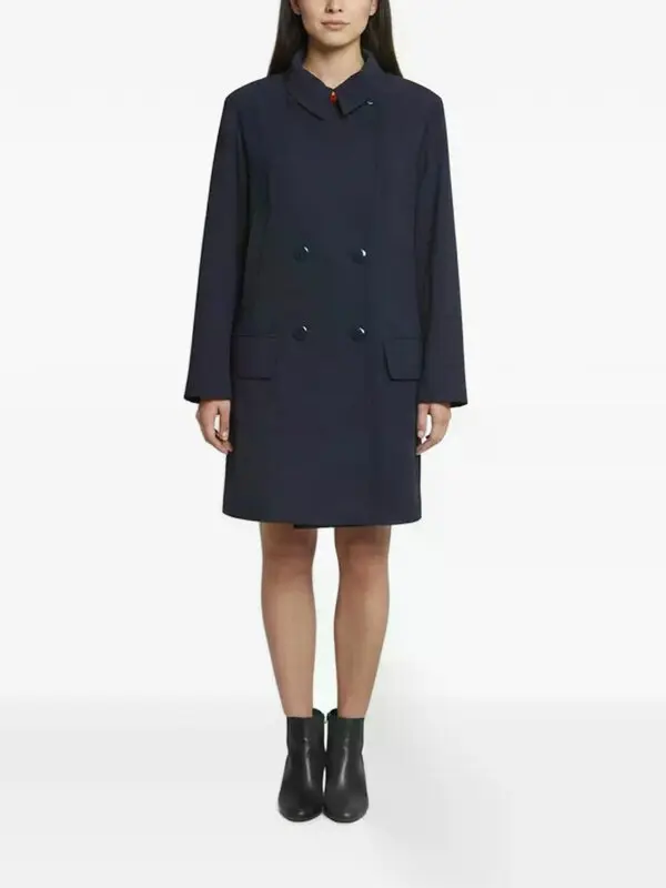 Emporio Armani Double-breasted Crepe Coat