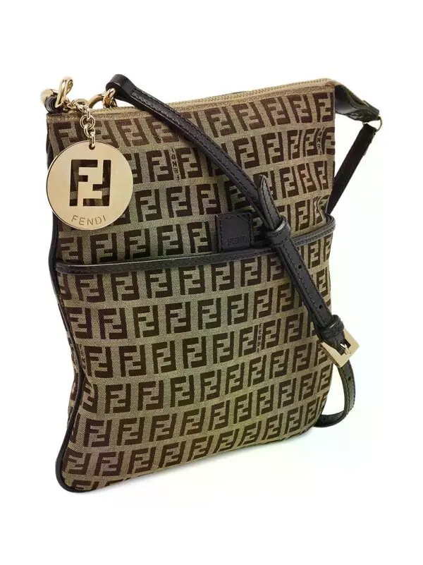 Fendi Zucca Flat Crossbody Bag
