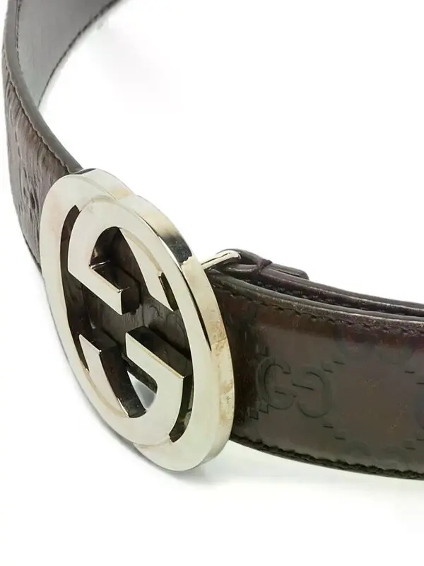 Gucci Interlocking G Guccissima Belt