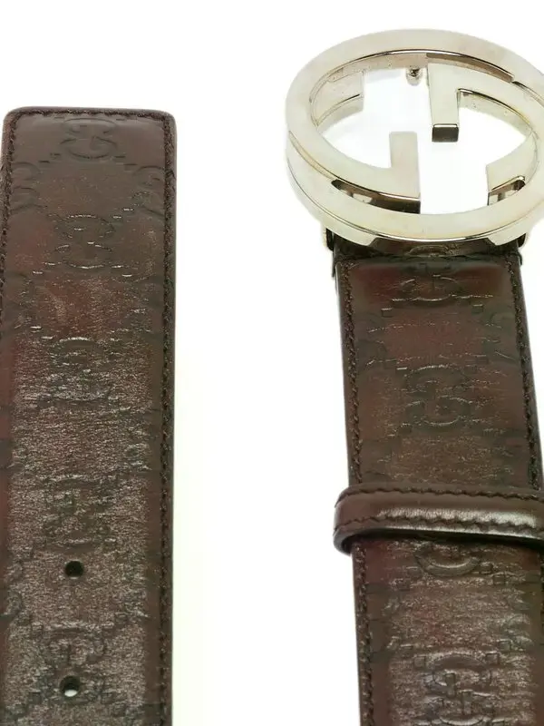 Gucci Interlocking G Guccissima Belt