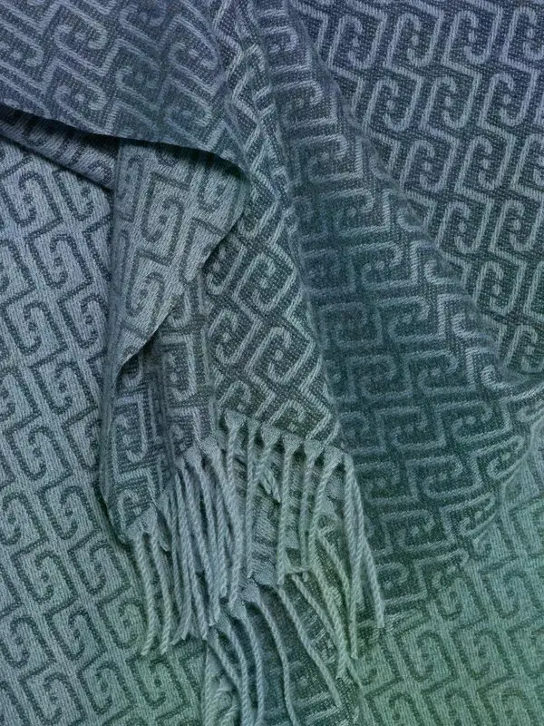 Liu Jo Logo-pattern Fringed Scarf