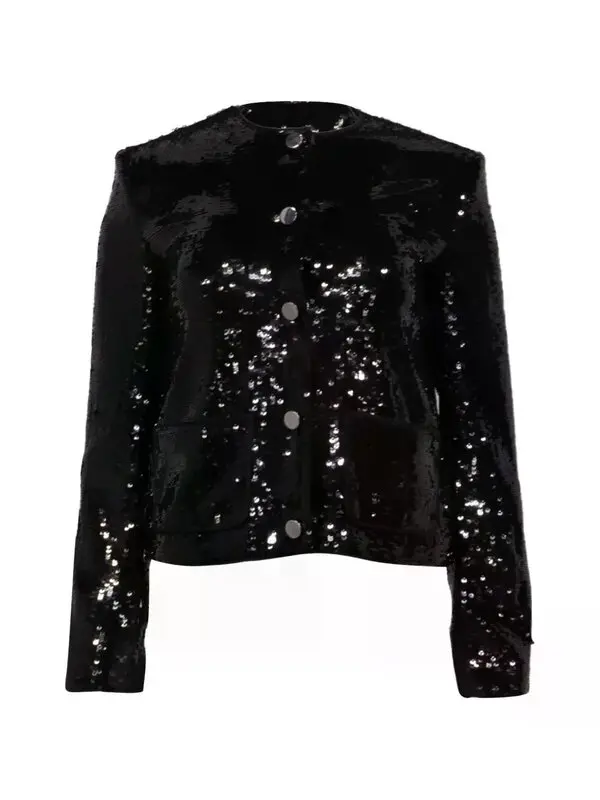 Theory Sequin Embellished Cropped Jacket