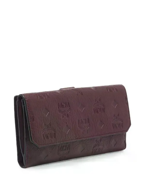 Mcm Logo-embossed Trifold Wallet