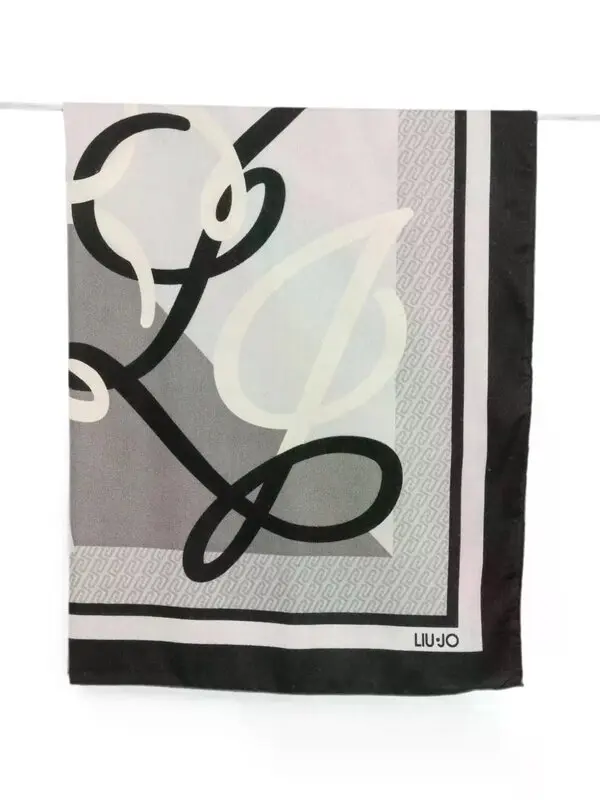 Liu Jo Logo-print Border Scarf