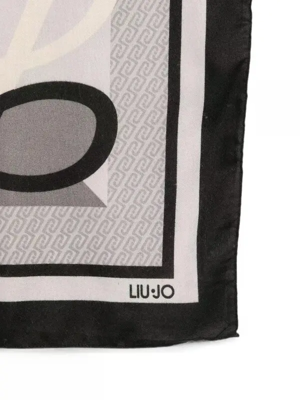 Liu Jo Logo-print Border Scarf