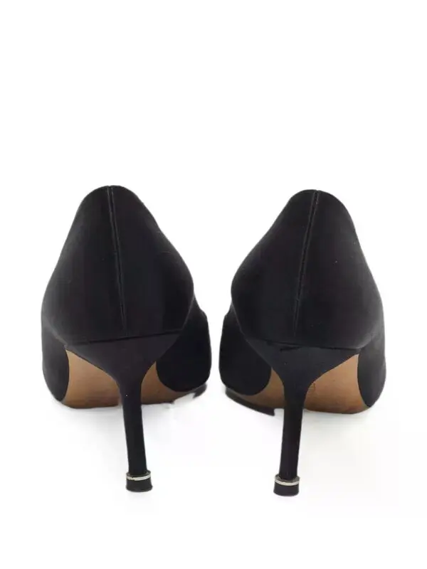 Manolo Blahnik Hangisi Pumps With Crystal Embellished Buckle