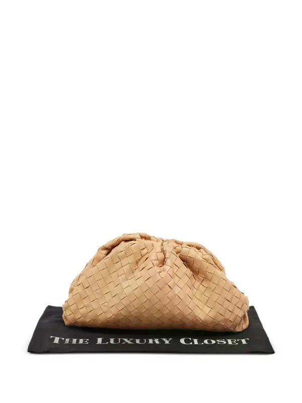 Bottega Veneta The Pouch Intrecciato Clutch Bag
