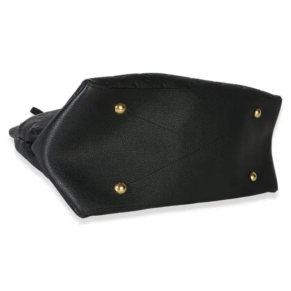 LOUIS VUITTON Monogram Empreinte Maida Hobo Shoulder Bag - Black