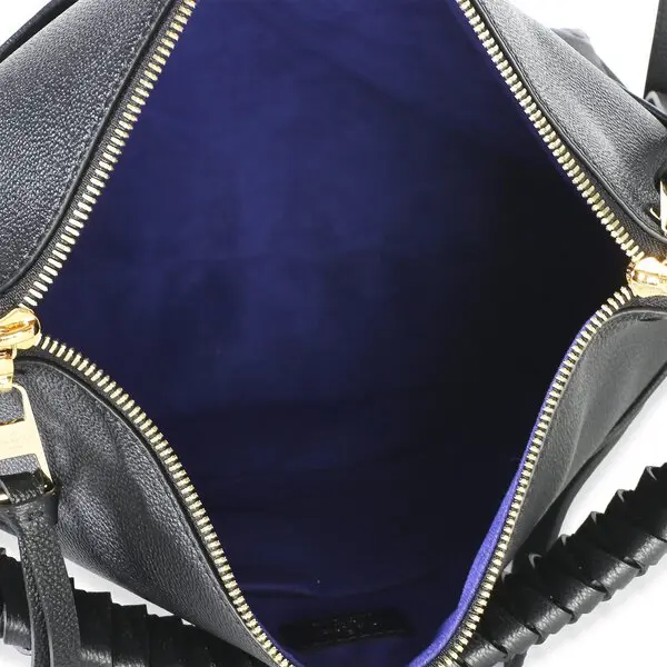 LOUIS VUITTON Monogram Empreinte Maida Hobo Shoulder Bag - Black