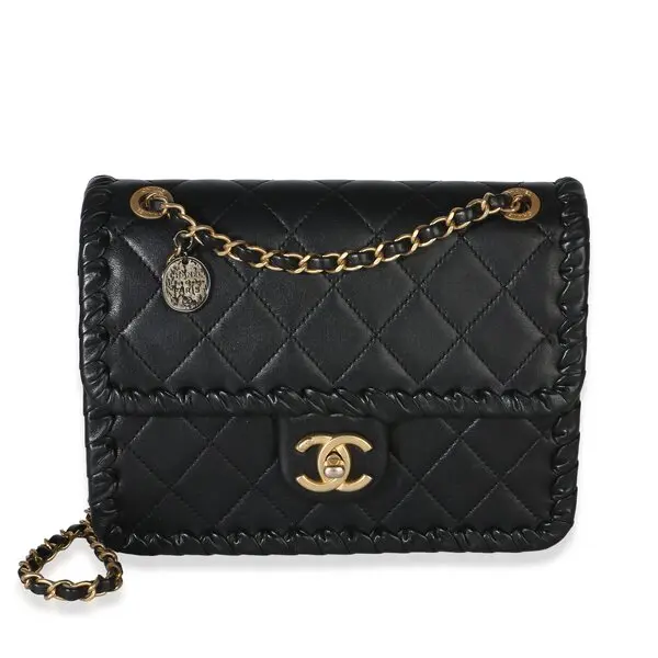 Chanel Braided Quilted Calfskin Flap Bag - Black