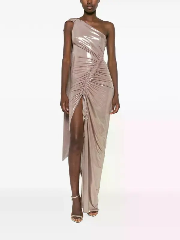 ATU BODY COUTURE One-shoulder Ruched Maxi Dress