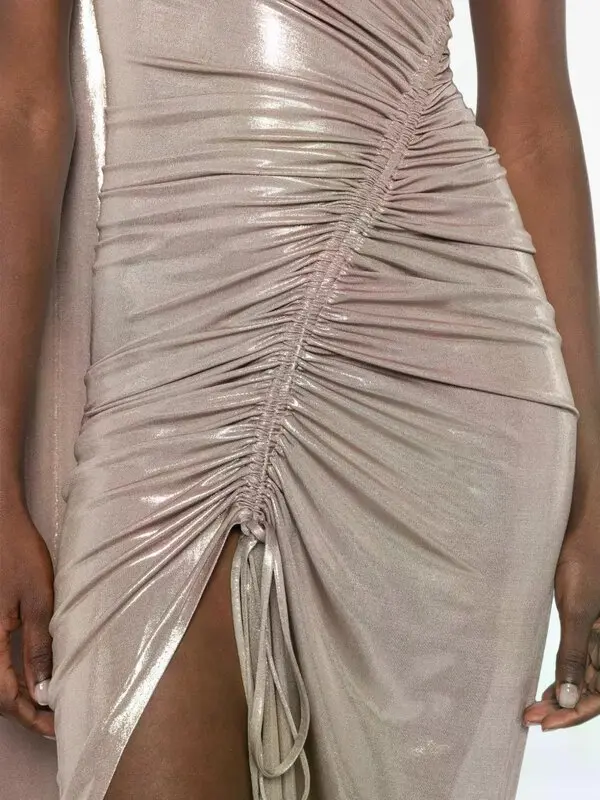ATU BODY COUTURE One-shoulder Ruched Maxi Dress