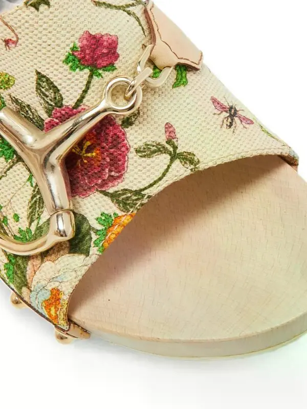Gucci Flora Horsebit Clogs