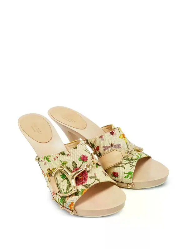 Gucci Flora Horsebit Clogs