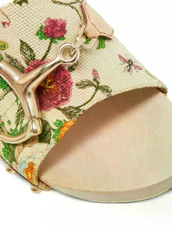 Gucci Flora Horsebit Clogs