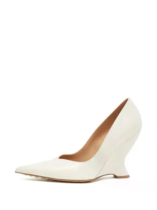 Bottega Veneta Punta Sculptural Wedge Pumps