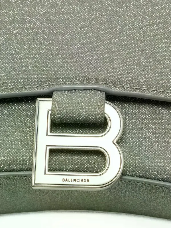 Balenciaga Hourglass Glitter Mini Bag - Grey