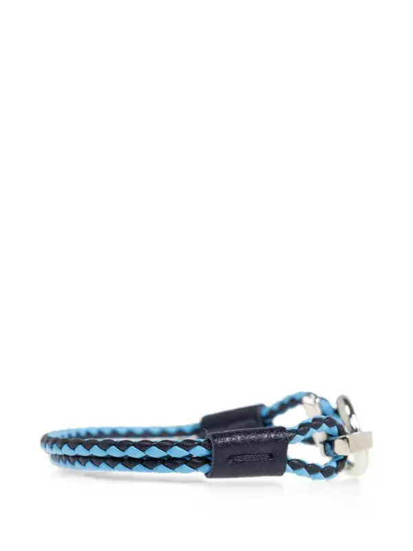 FERRAGAMO Braided Leather Bracelet