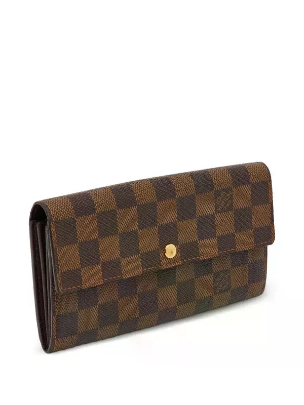 LOUIS VUITTON Sarah Damier Ebene Wallet
