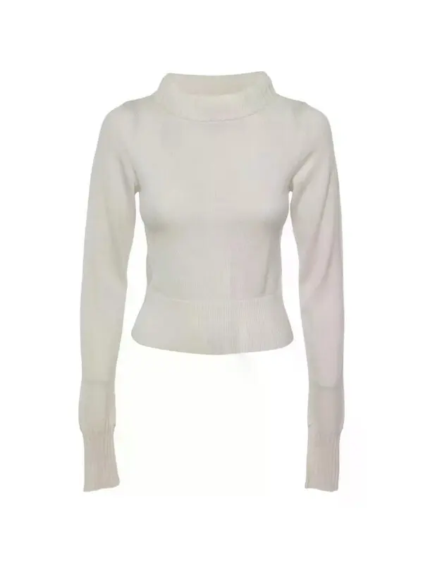 Alice + Olivia Ribbed Turtleneck Sweater - Neutrals