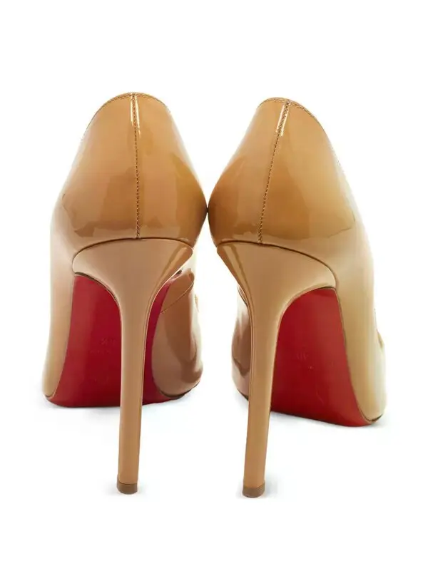 CHRISTIAN LOUBOUTIN Pigalle Pointed-toe Pumps - Neutrals