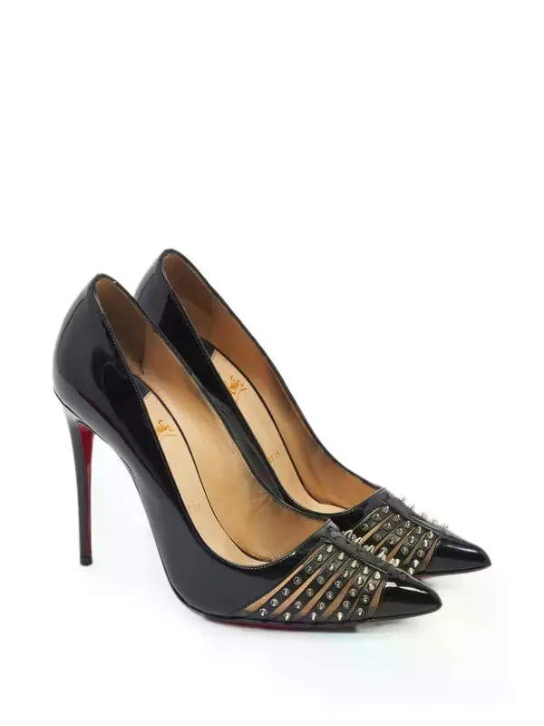 CHRISTIAN LOUBOUTIN Studded Patent Leather Pumps