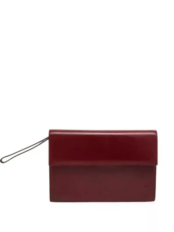 Cartier Must De Foldover-top Clutch Bag - Red