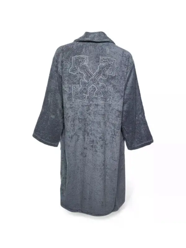Off-White Logo-embroidered Bathrobe
