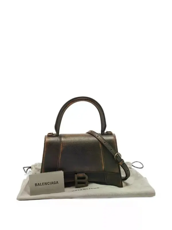 Balenciaga Small Hourglass Top Handle Tote Bag