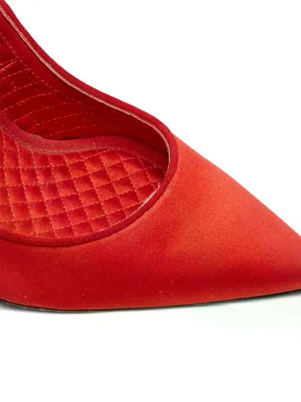 Alexander McQueen Satin Pointed-toe Pumps
